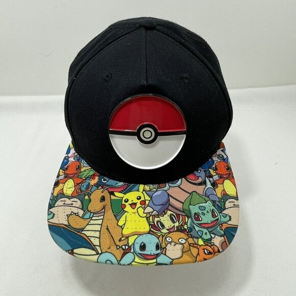Pokemon | Accessories | Pokemon Pokeball Logo Baseball Hat Cap Adult ...